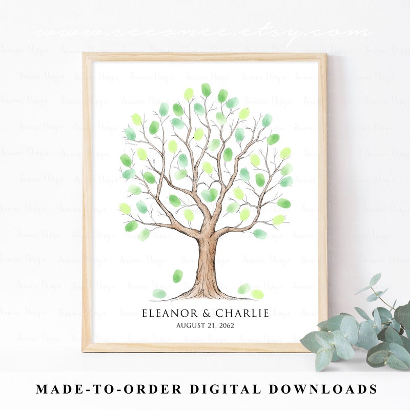 Finger Print Tree - Etsy