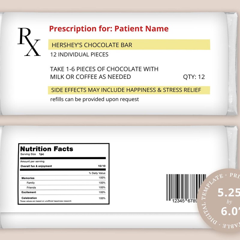 Rx Label - Etsy
