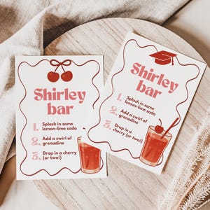 Shirley Temple Bar Sign, Shirley Temple Graduation Bar Sign, Shirley ...