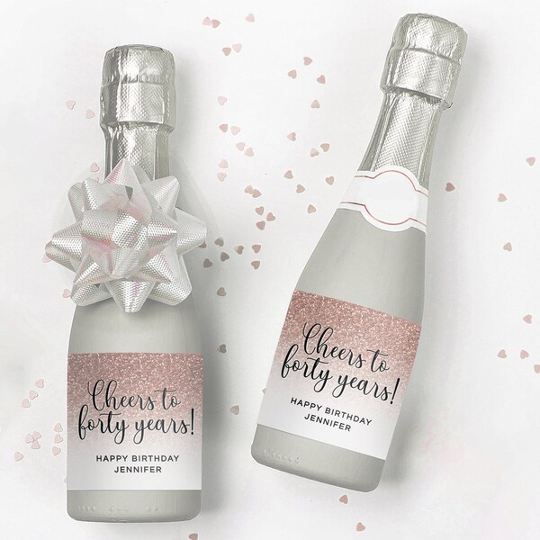 Mini Champagne Labels - Etsy