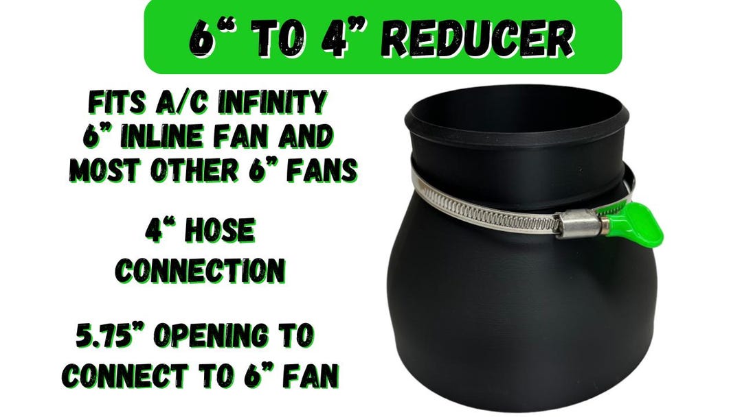 6 to 4 Inch Fan Reducer - AC Infinity Compatible - Etsy