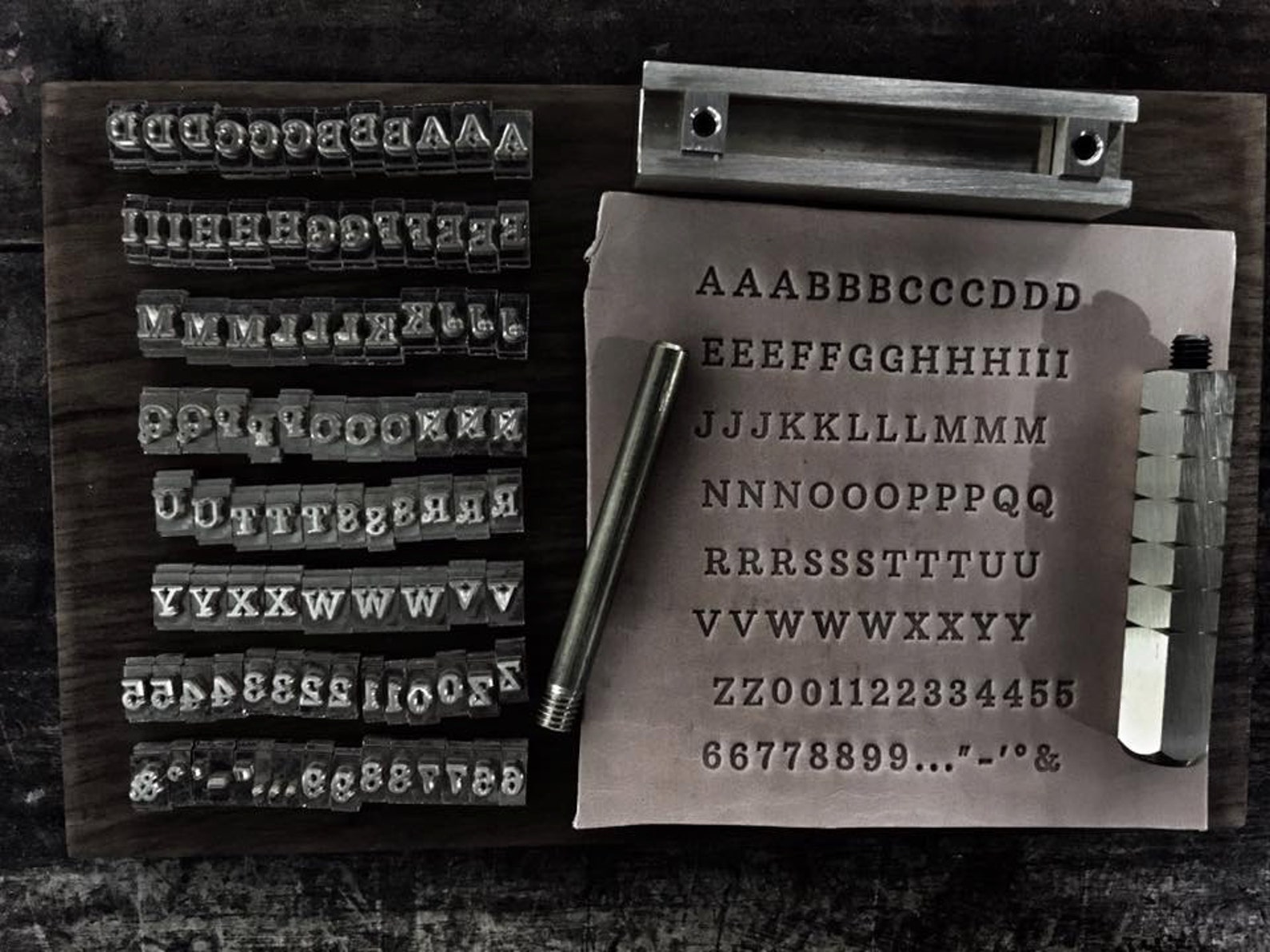 Alphabet Stamps Set L Set L With Holder Hammering Handle - Etsy