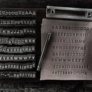 Alphabet Stamps Set L Set L With Holder, Hammering Handle and Soldering ...