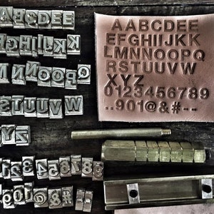 Alphabet Stamps Set M set M With ONLY Holder Font Size 4-9 Mm in Height ...