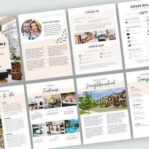 Airbnb VRBO Welcome Book Instant Download, Editable, Canva Template ...