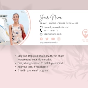 Email Signature Template for Travel Agents or Any Business INSTANT ...