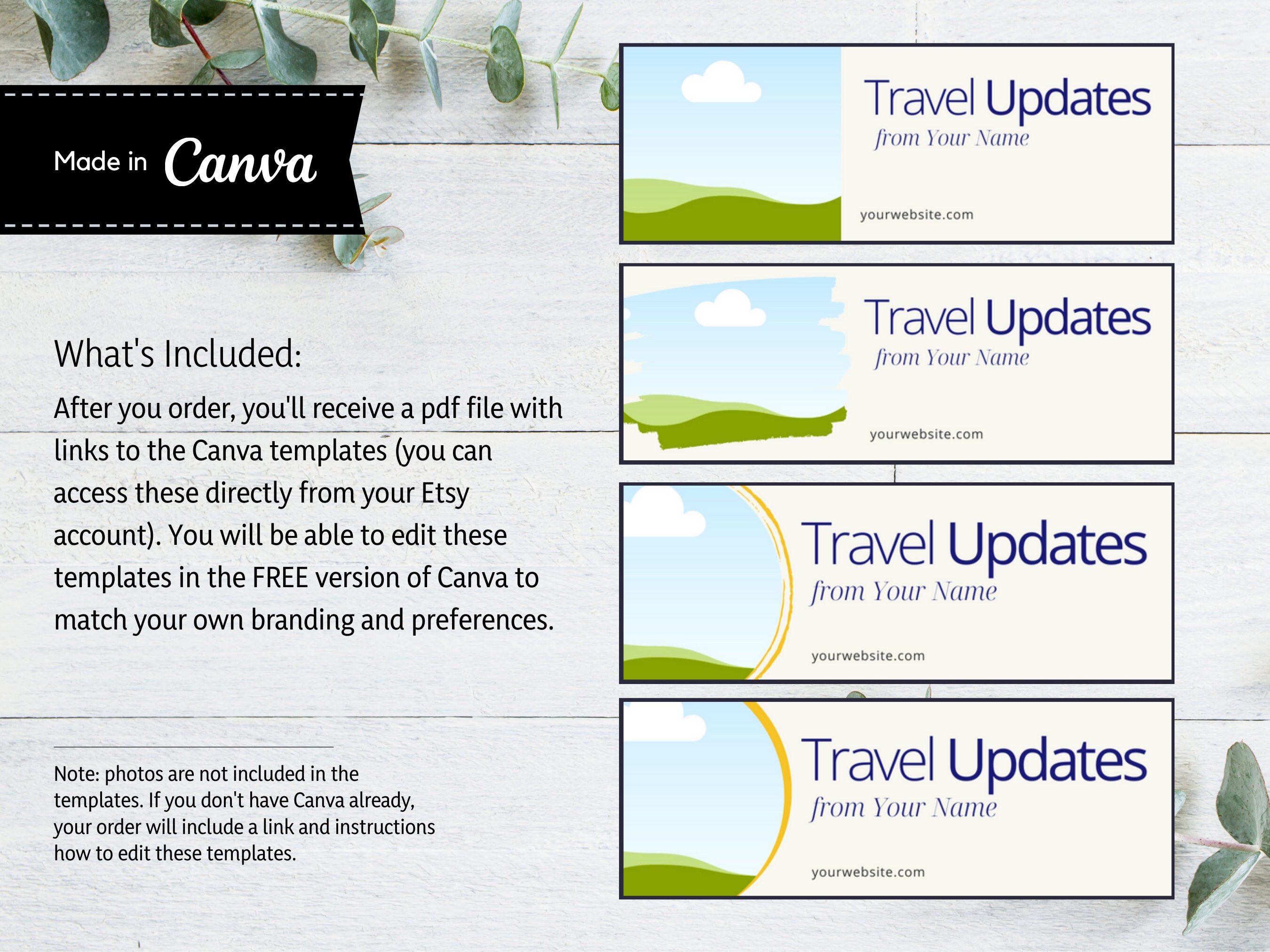 Email Newsletter Header Template for Travel Agents or Any Business ...