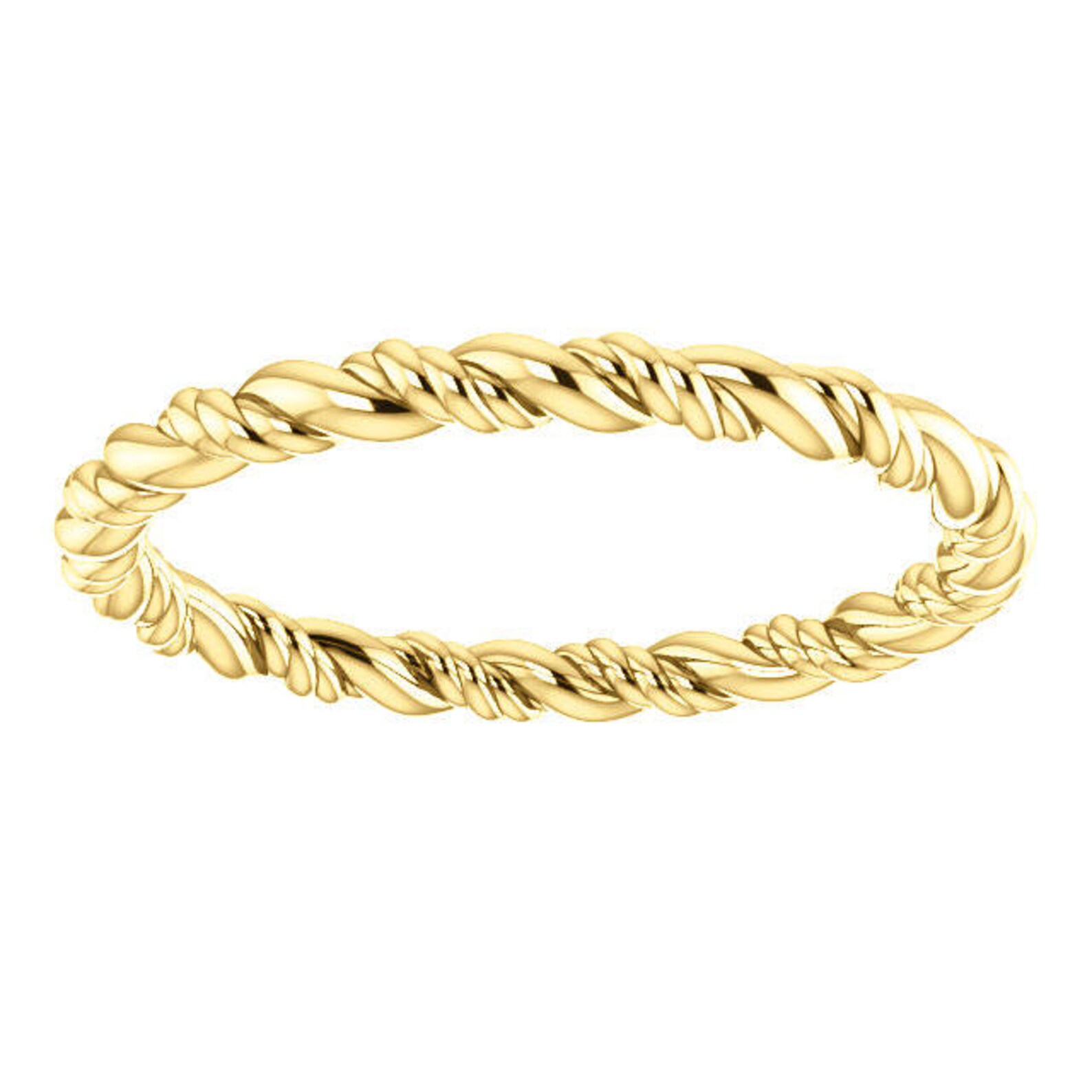 14K White Gold Rope Eternity Twisted Wedding Engagement Anniversary ...