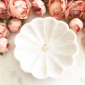 Gold Disc Necklace, Sun Necklace, Coin Necklace, Celestial Jewelry ...