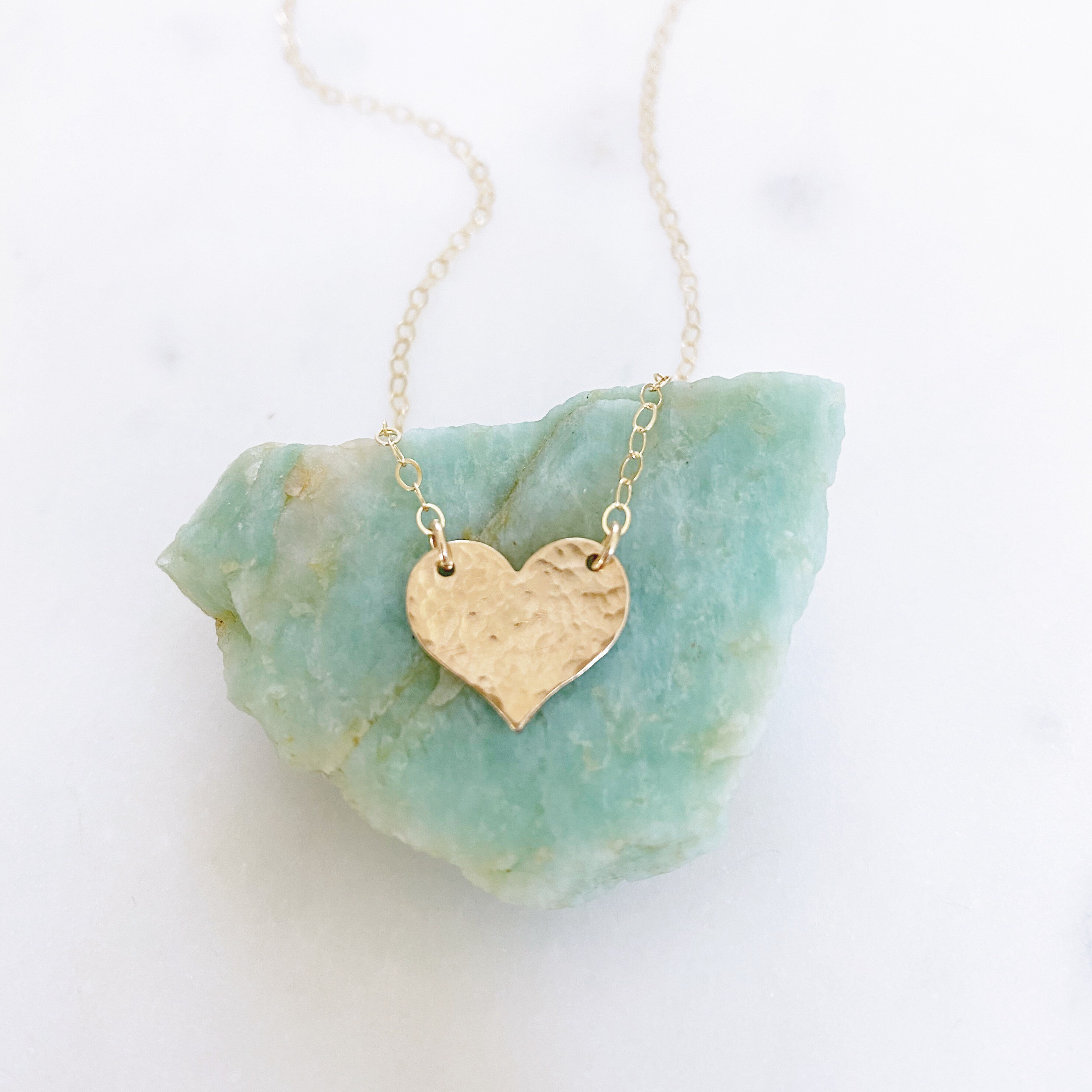 Sweetheart Necklace, Heart Necklace, Gold Filled Necklace, Anniversary ...
