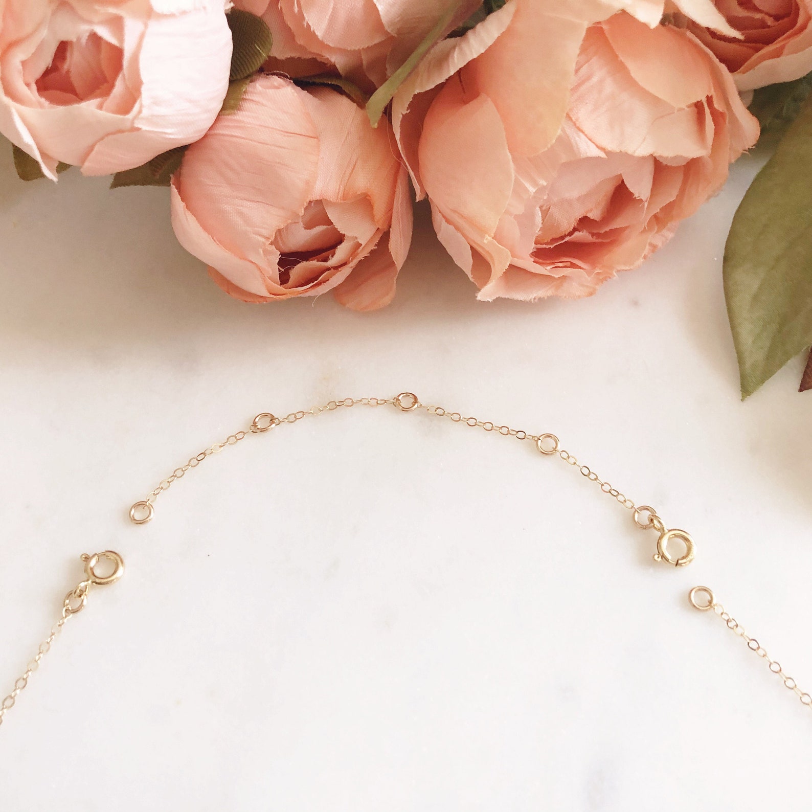 Necklace Extender Gold Filled Necklace Extender Adjustable - Etsy