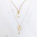 Lock and Key Necklace, Layered Necklace, Paperclip Chain Necklace ...