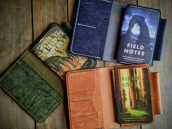 Handmade Italian Leather Note Book Cover National Parks Series | Etsy