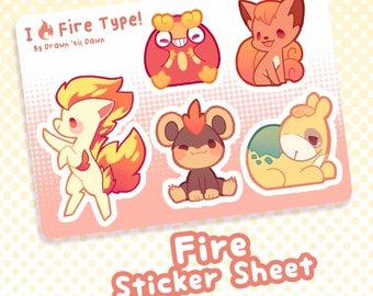 Fire Type | Etsy
