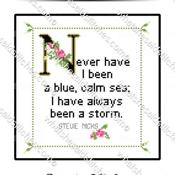 Cross Stitch I Am the Storm Pattern - Etsy