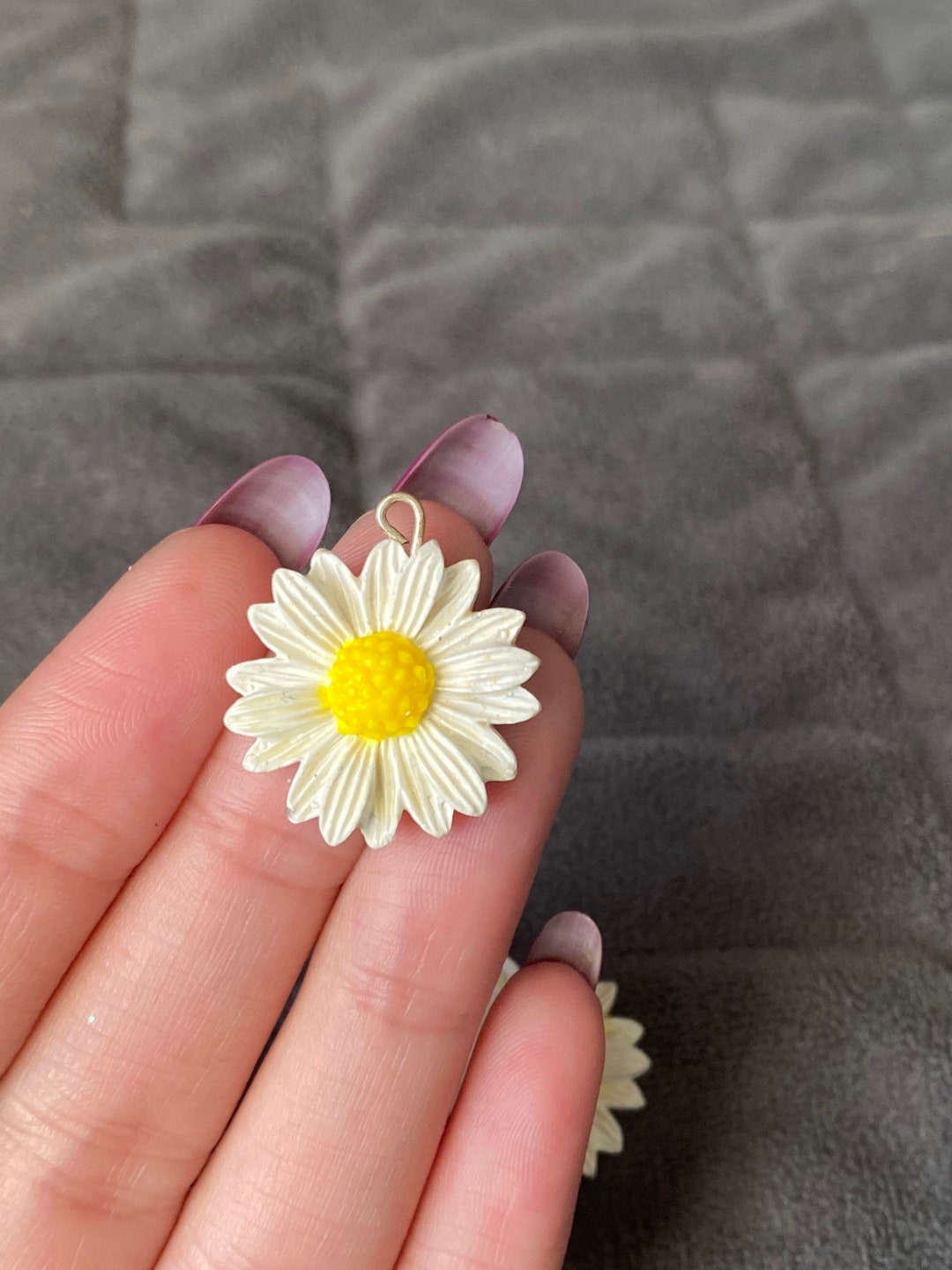 Polymer Clay Daisy Charms Daisy Clay Stitch Marker - Etsy