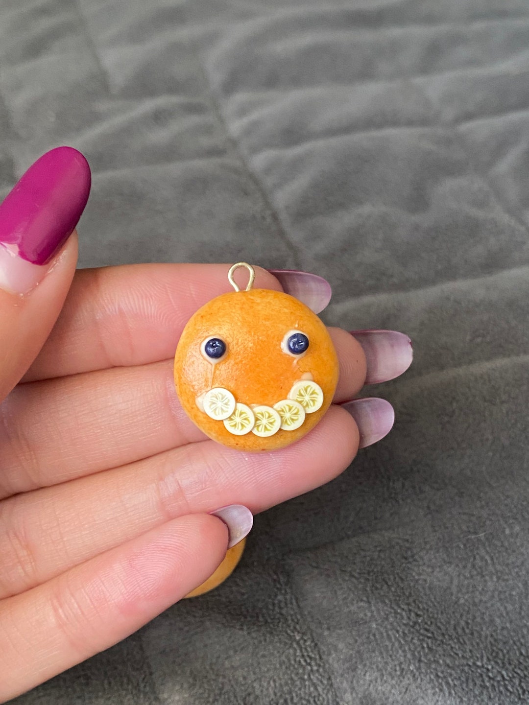 Smiley Pancake Charms Polymer Clay Pancake Charms - Etsy