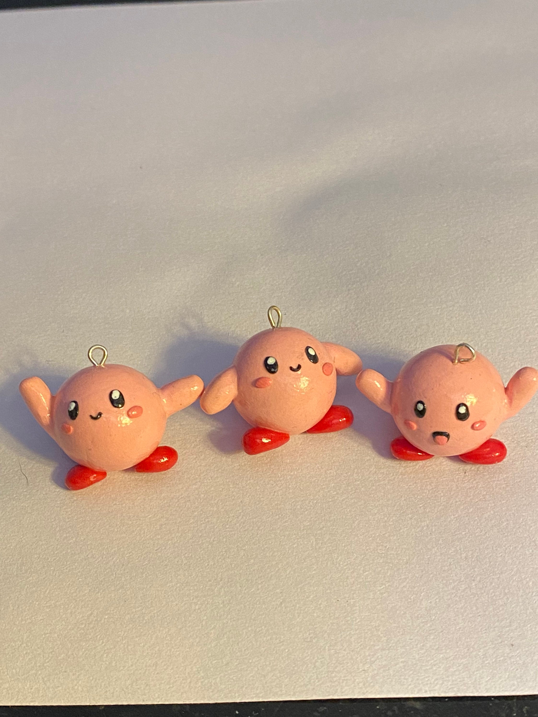 Kirby Charms Polymer Clay Kirby Charm | Etsy