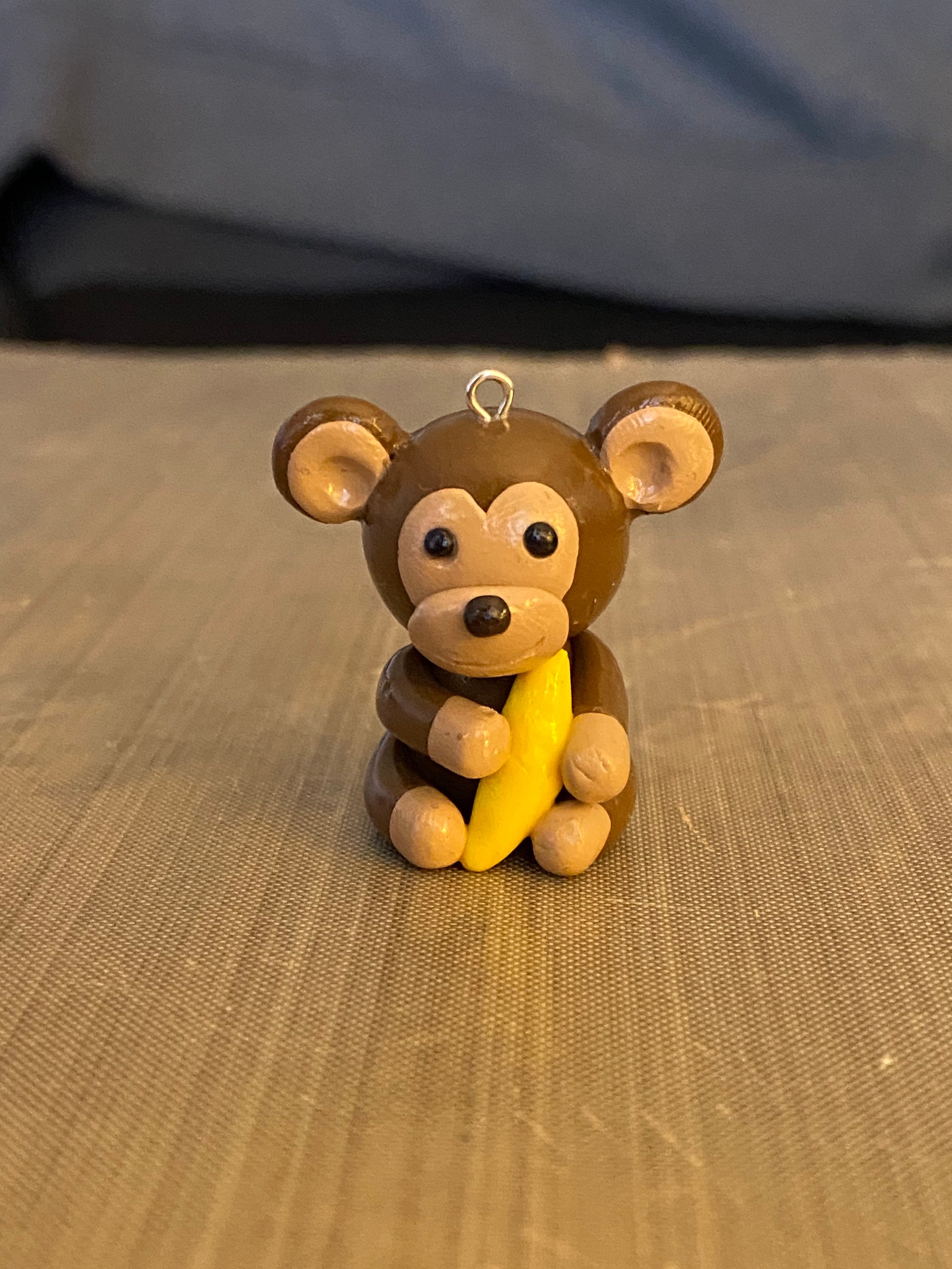 Monkey Charm Polymer Clay Monkey Charm | Etsy