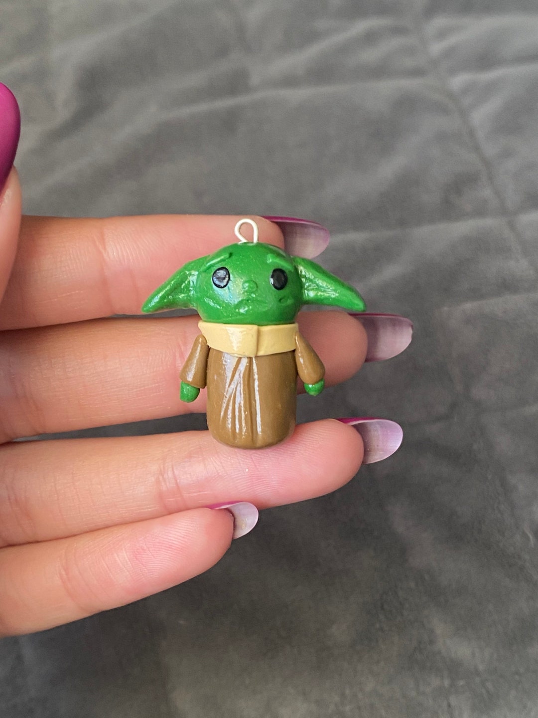 Baby Yoda Charm Polymer Clay Baby Yoda Starwars Charm - Etsy