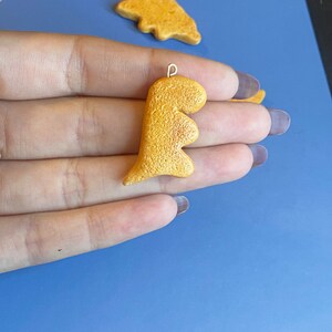 Dino Nugget Charms Polymer Clay Dino Chicken Nugget Charm - Etsy