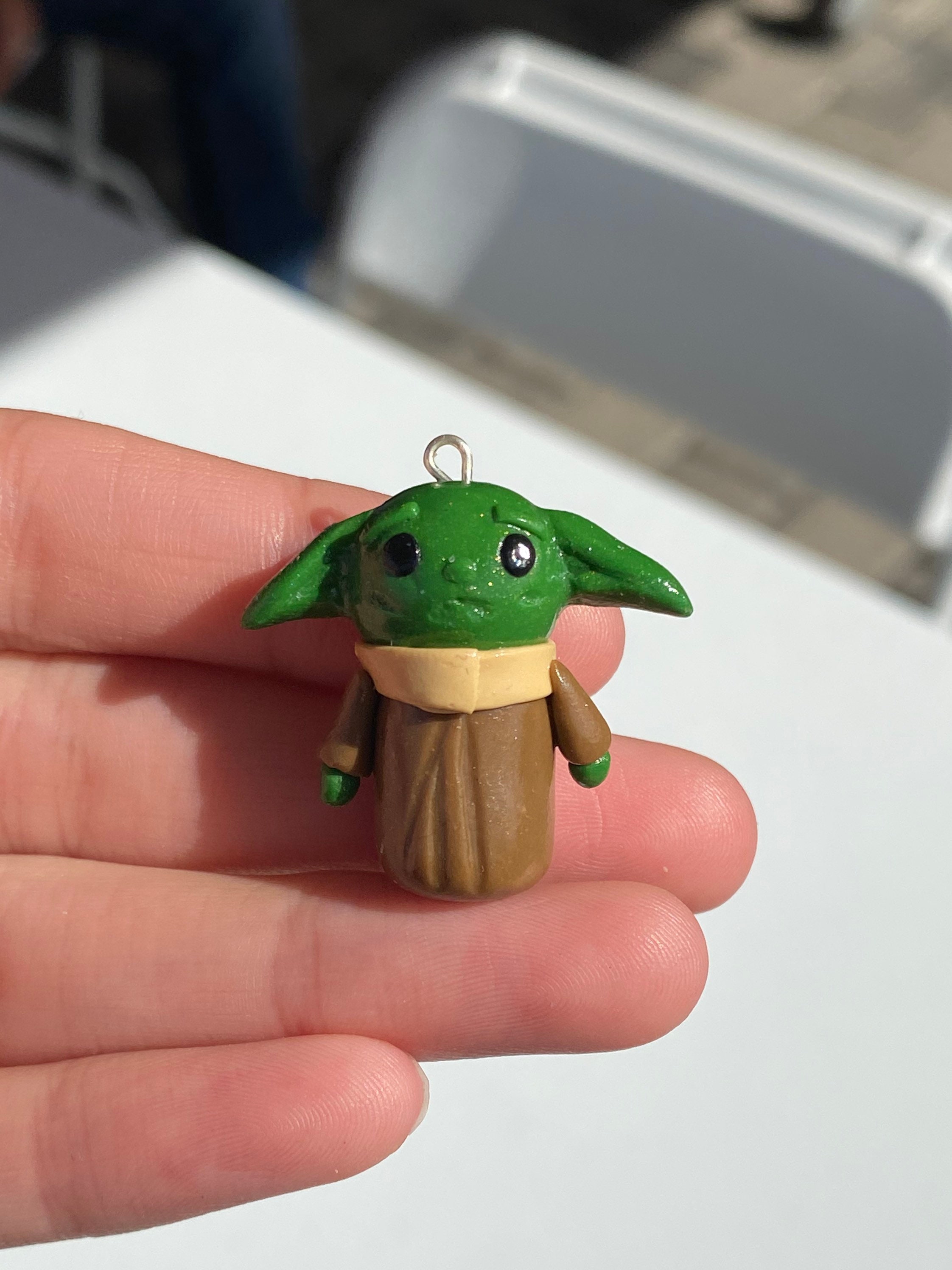 Baby Yoda Charm Polymer Clay Baby Yoda Starwars Charm | Etsy