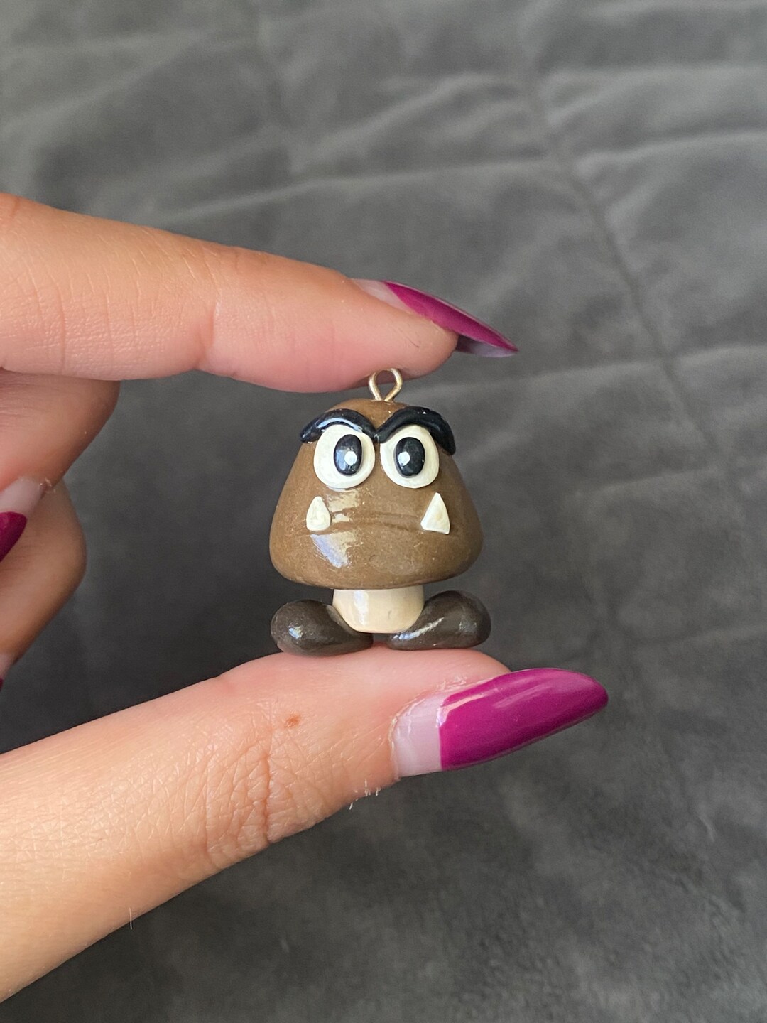 Goomba Charms Polymer Clay Mario Goomba Charm - Etsy