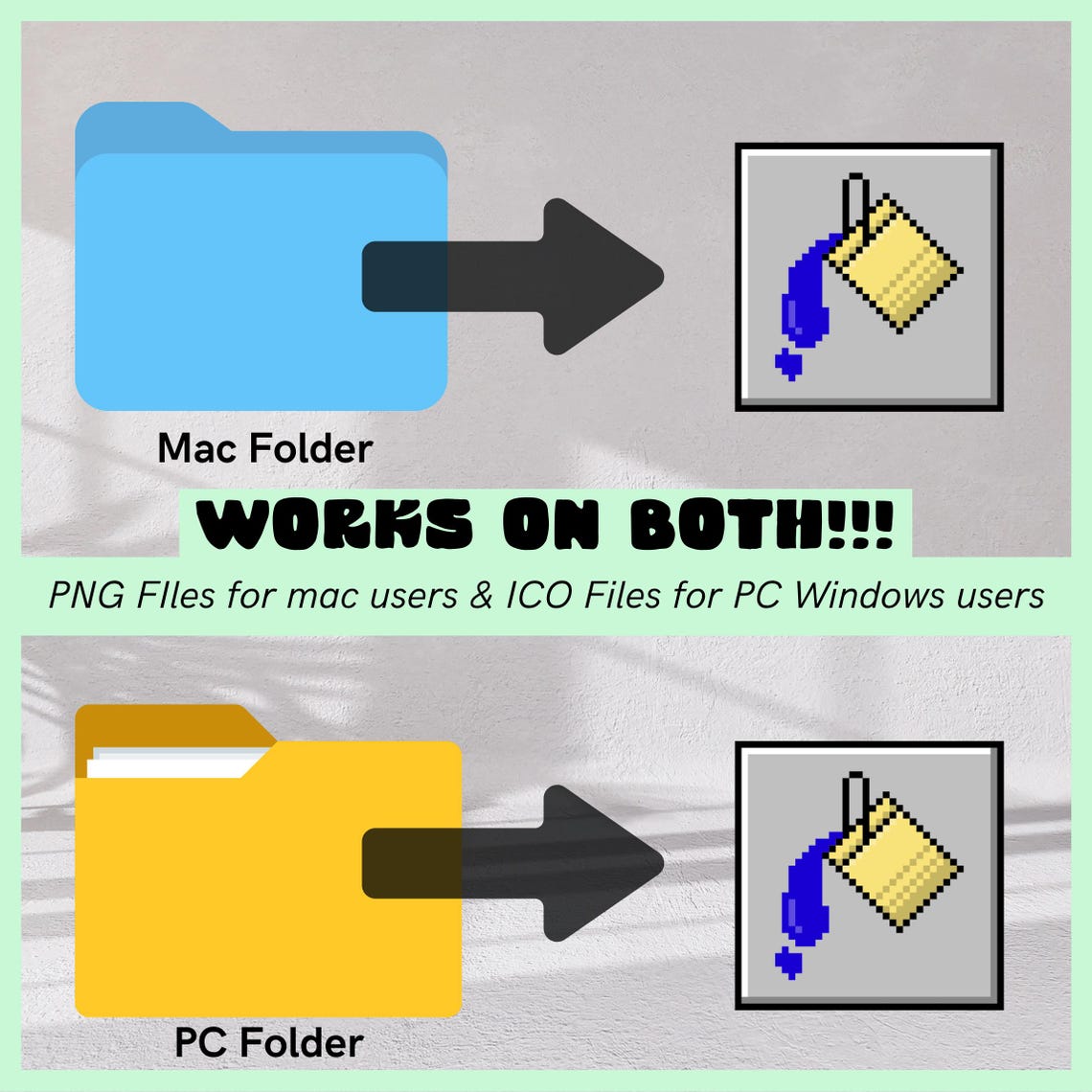 Y2K Computer Icons: Retro Pixel Art Desktop Folders (ICO, PNG Digital ...