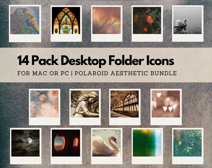 Gothic Aesthetic Desktop Icon Bundle for Mac and PC Windows | 14 Punk ...