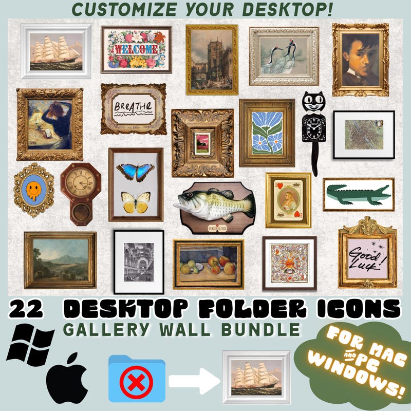 Desktop Icons - Etsy