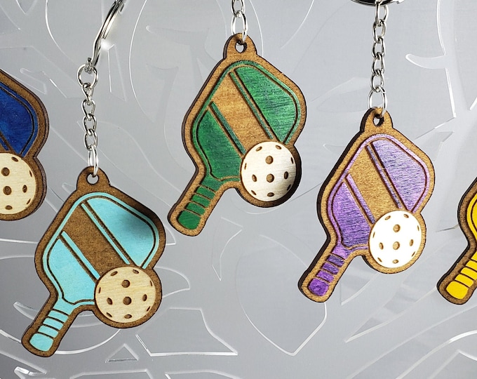 Pickleball Keychain - Etsy