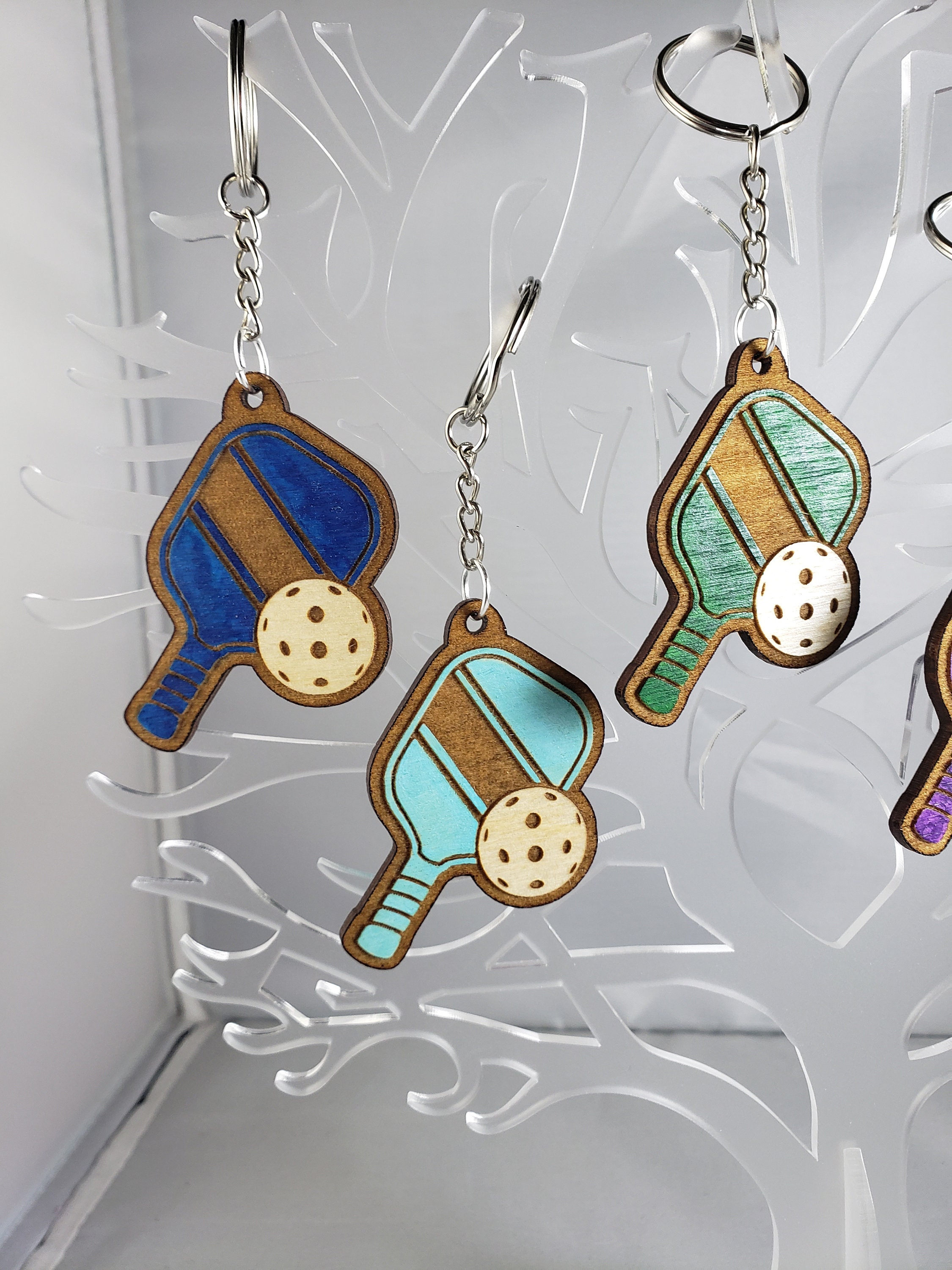 Pickleball Keychain - Etsy