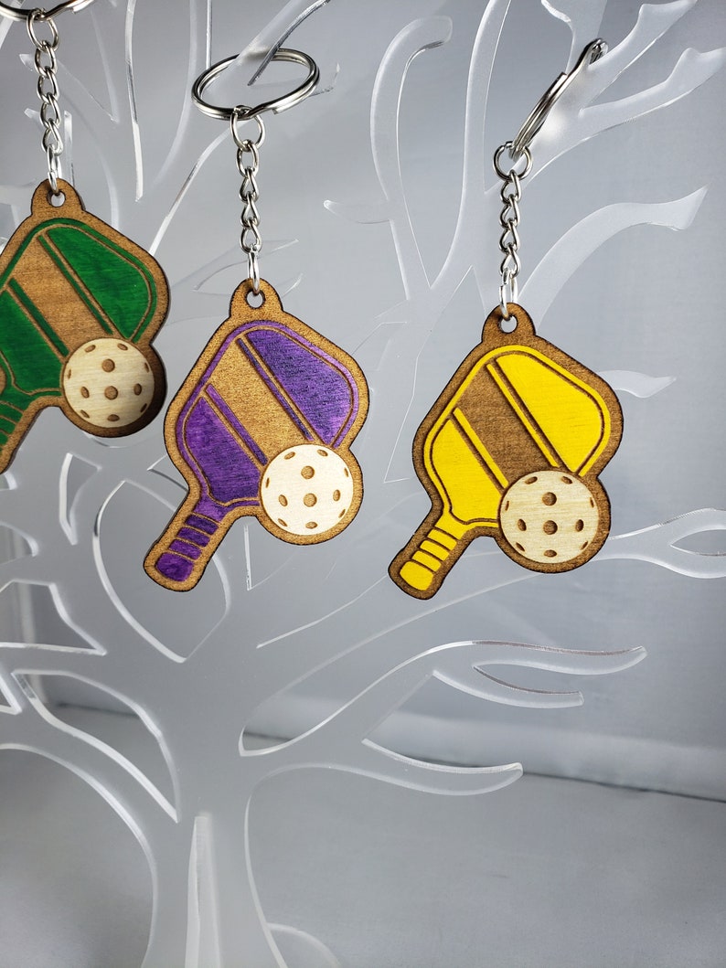 Pickleball Keychain - Etsy