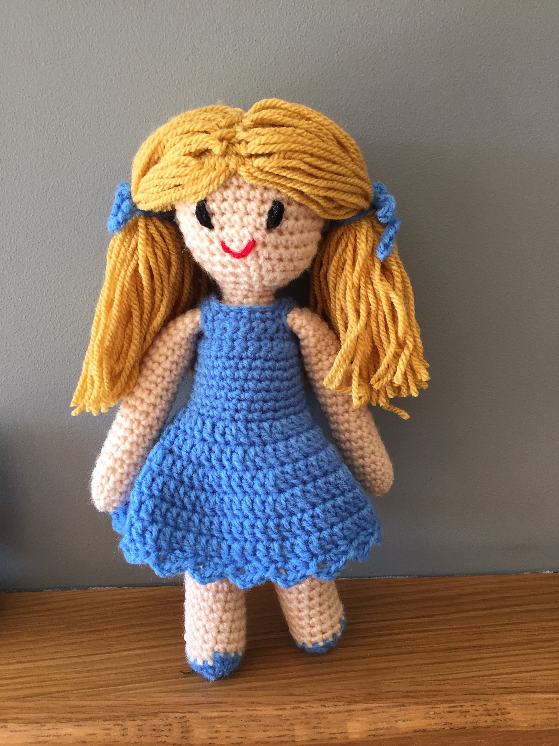 Handmade Girl Rag Doll - Etsy UK