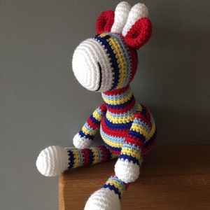 Colourful Stripy Giraffe, Crochet Toy - Etsy UK