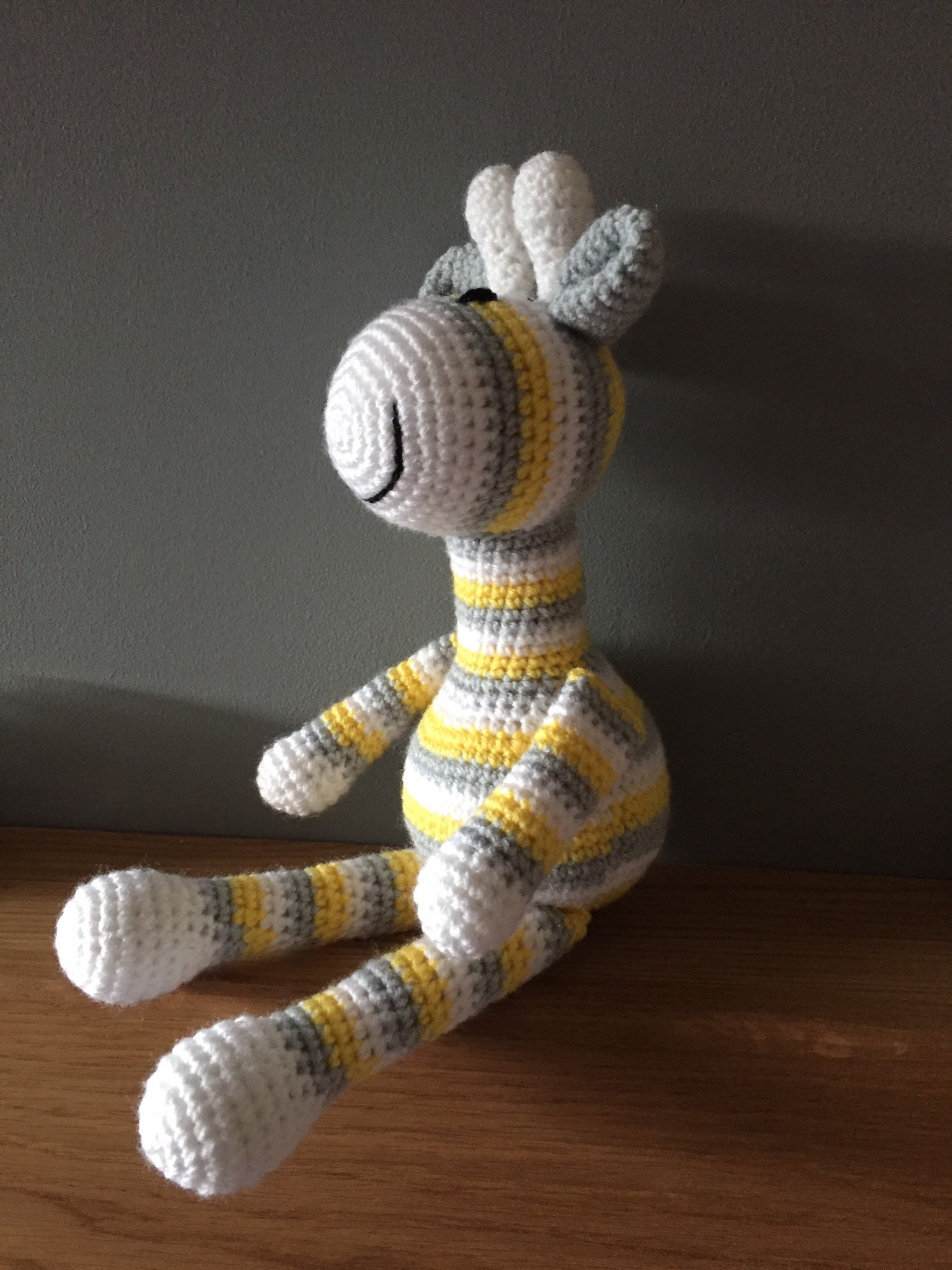 Colourful Stripy Giraffe Crochet Toy | Etsy UK