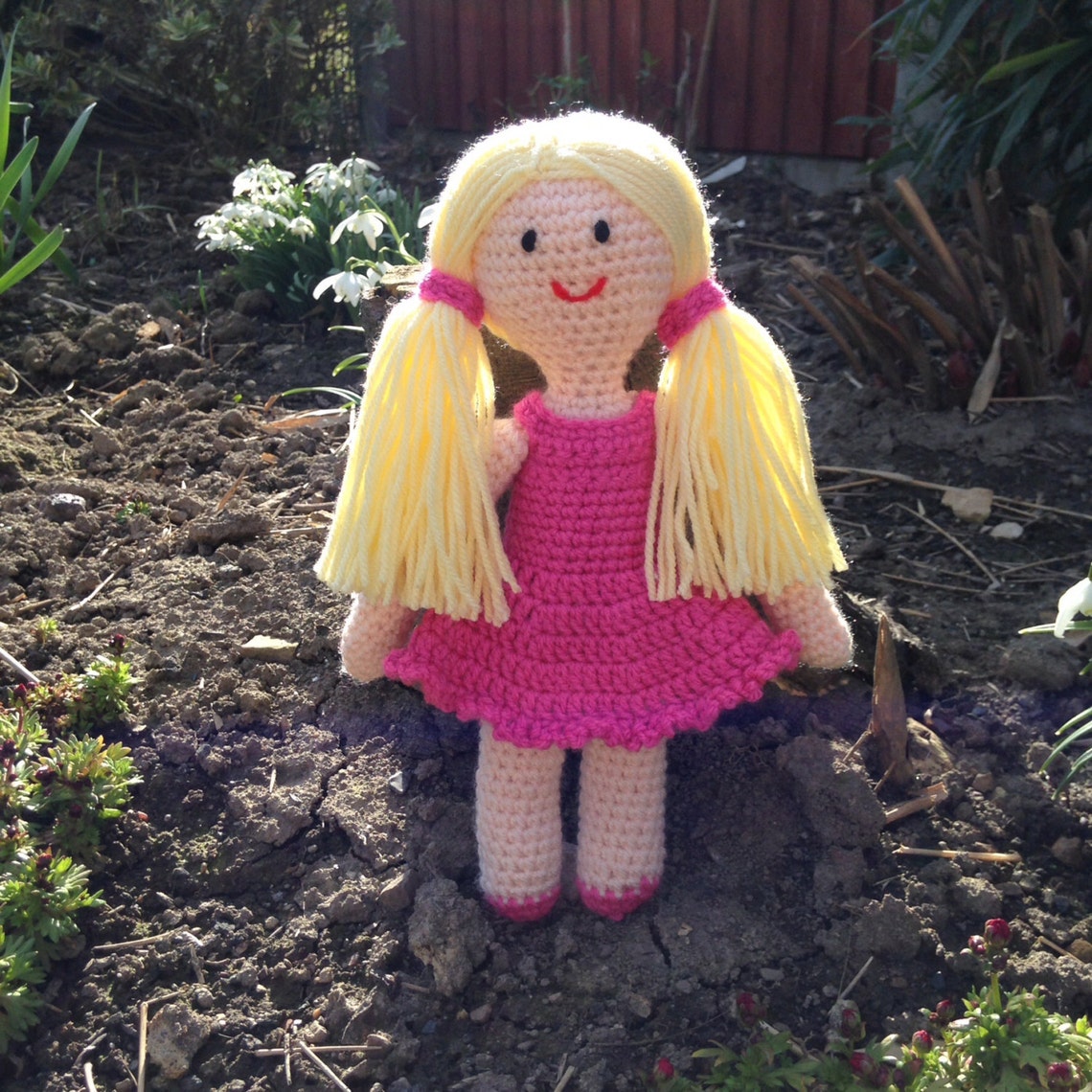 Handmade Girl Rag Doll - Etsy UK