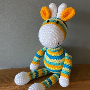 Colourful Stripy Giraffe, Crochet Toy - Etsy UK