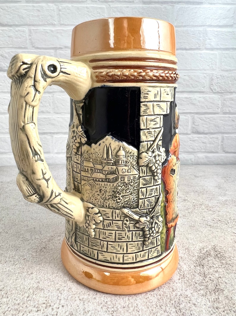 Authentic Western Germany Vintage Beer Stein Mug Bar Maid - Etsy