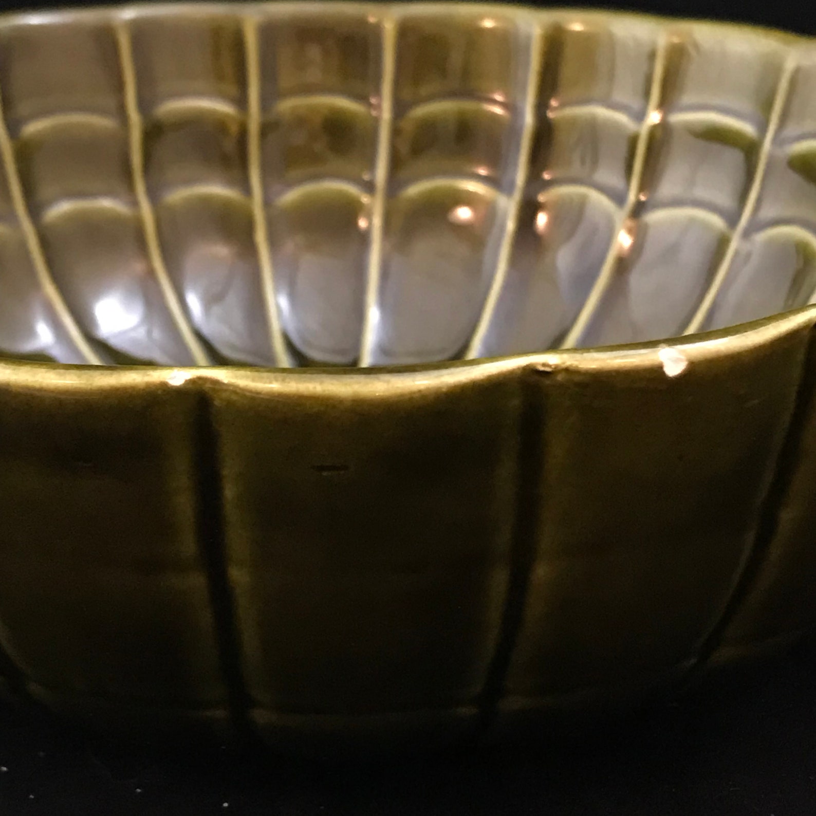 Vintage California USA Pottery Shell Bowl W/ Lid 304 - Etsy