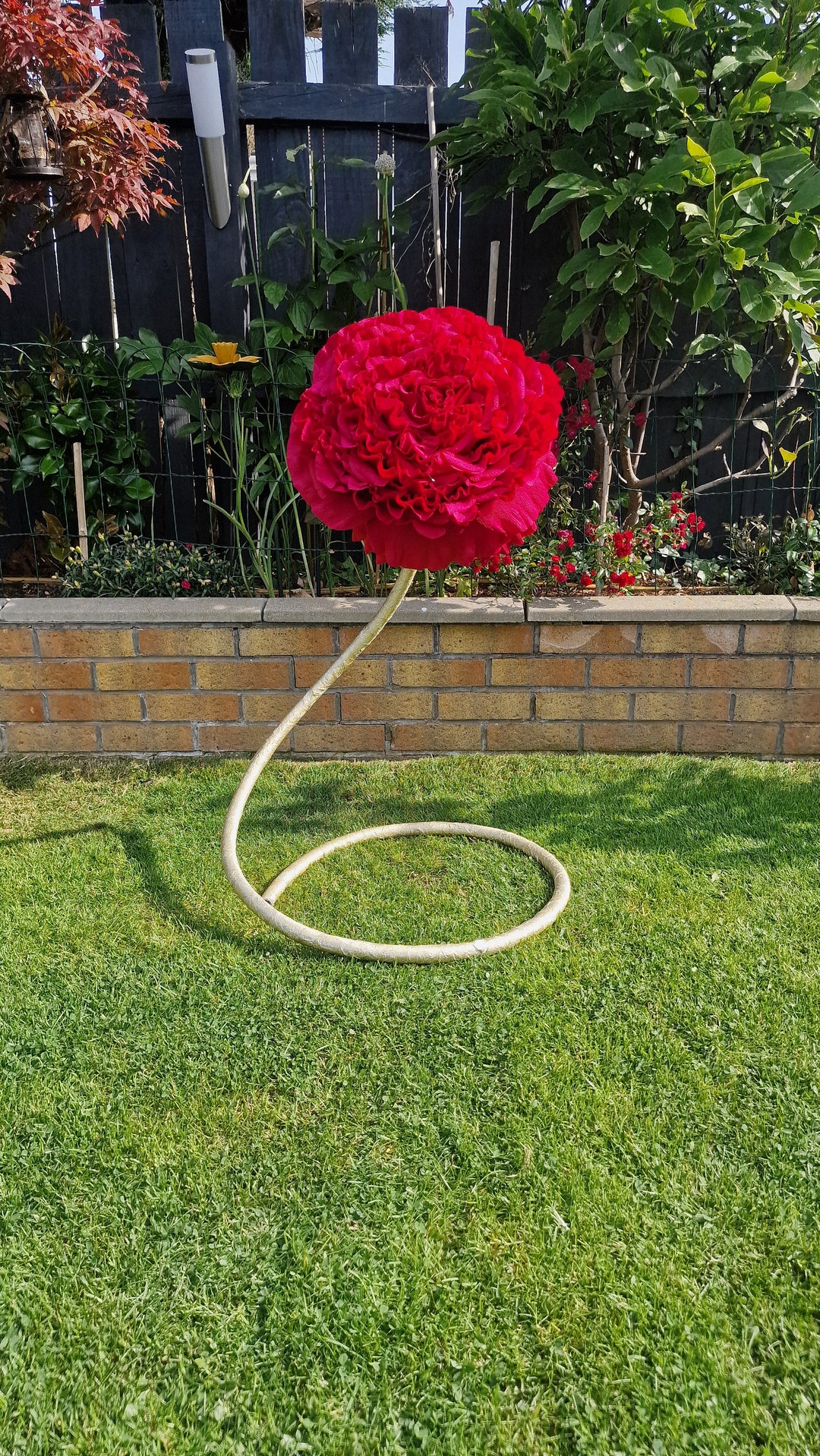 Giant Crepe Paper Rose, Large Paper Rose, Paper Rose Backdrop, Giant ...