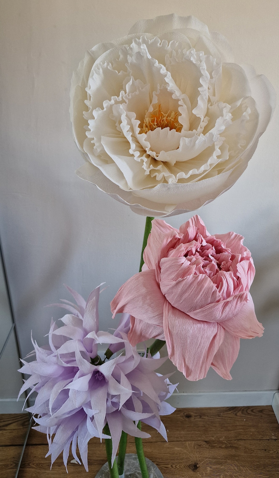 Giant Crepe Paper Rose, Large Paper Rose, Paper Rose Backdrop, Giant ...