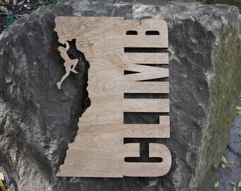 Rock climbing art | Etsy