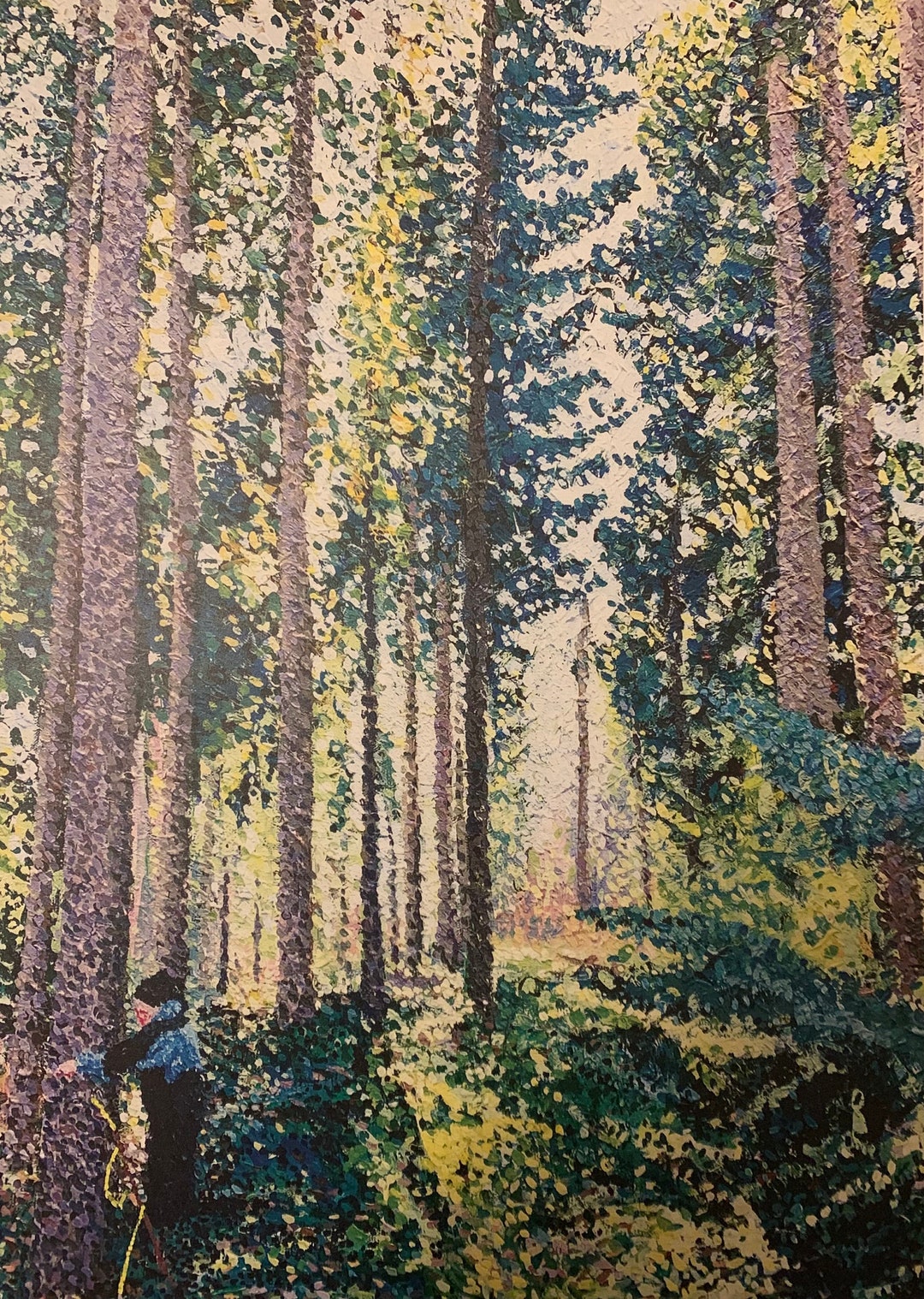 Tariffing the Norway Spruce Forest Painting, an A4 Portrait Print of My ...