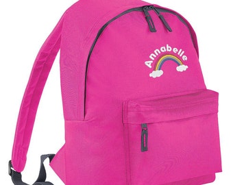 Rainbow backpack | Etsy