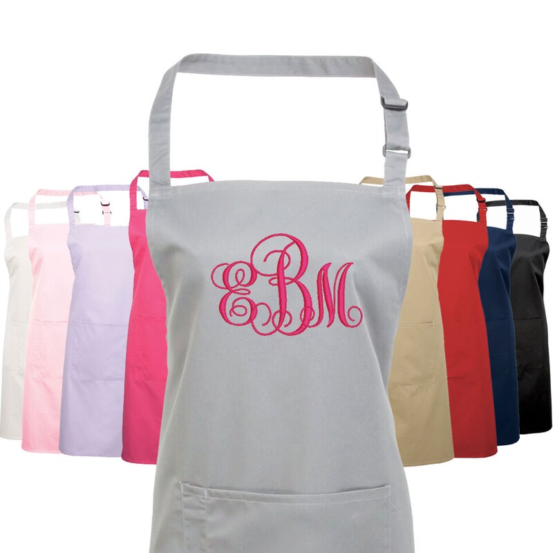 Monogrammed Aprons - Etsy