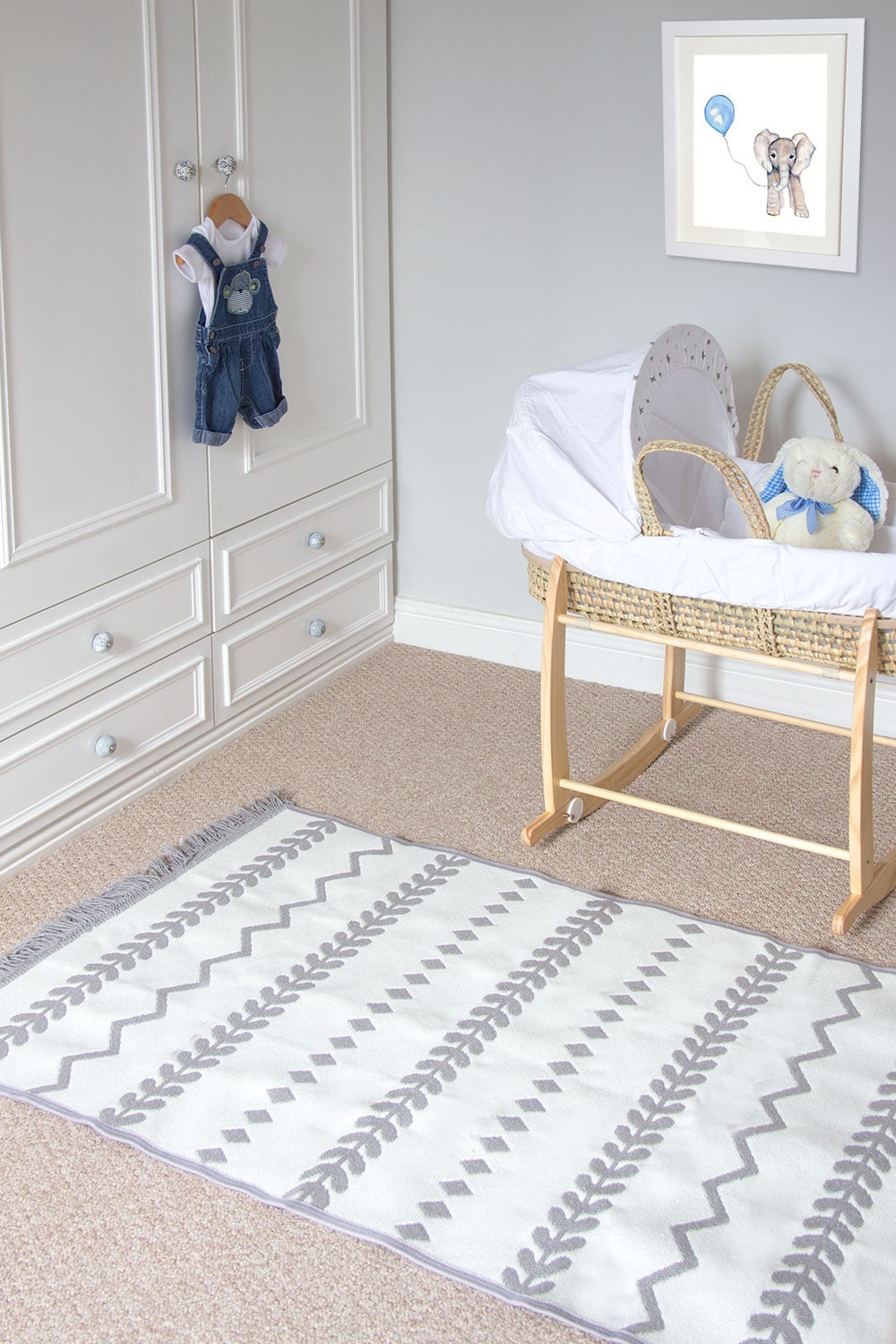 Grey Nursery Rug for Baby Boy or Baby Girl Nursery Room Baby - Etsy