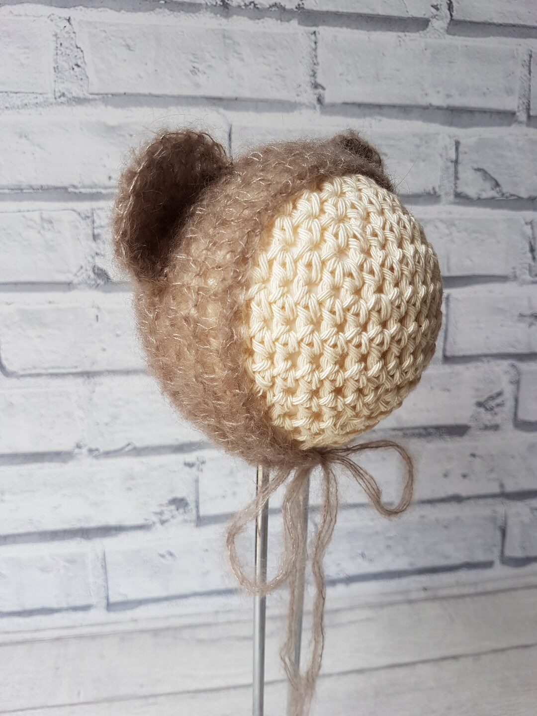 Mohair and Silk Bear Bonnet - Etsy