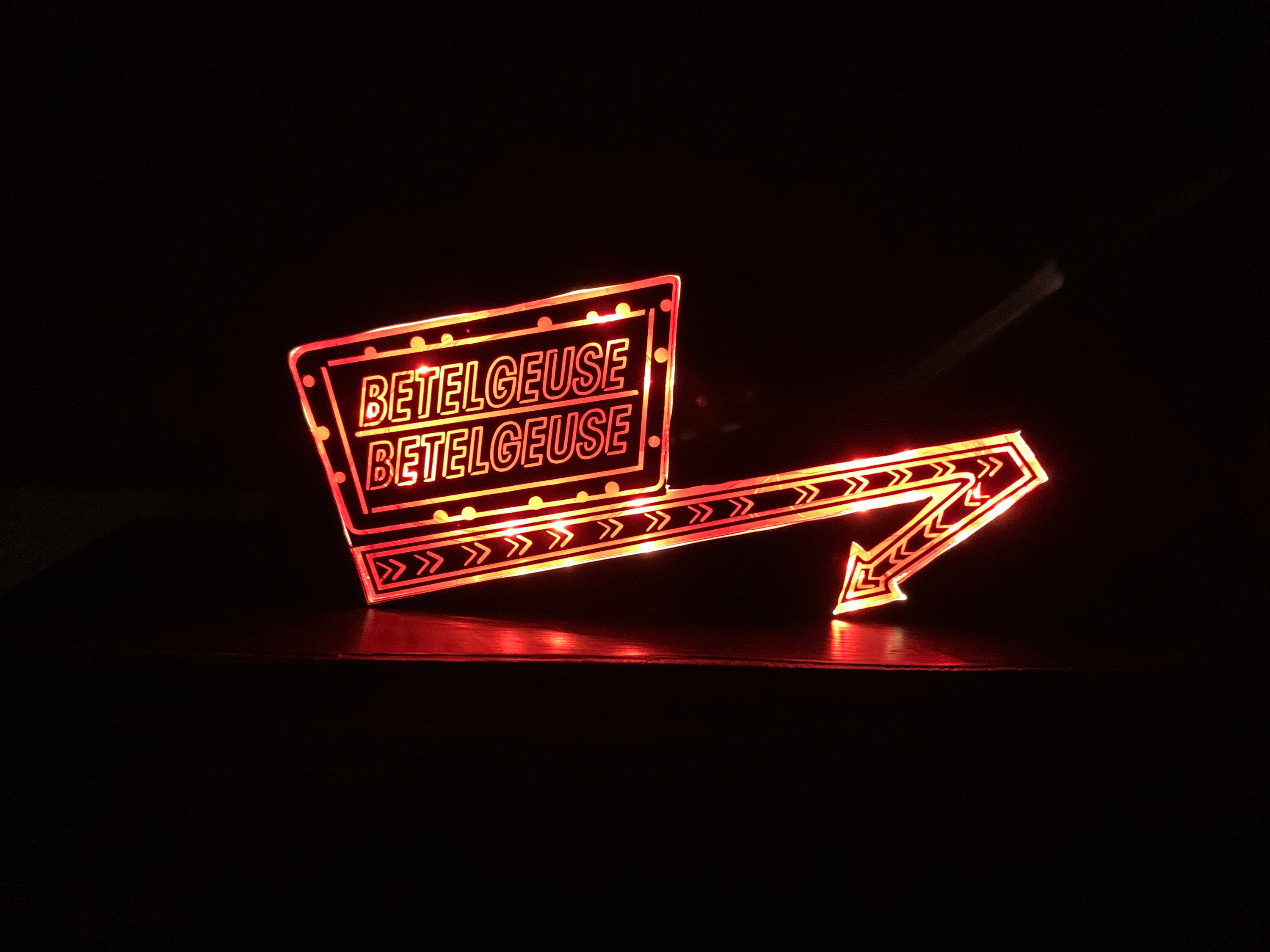 Beetlejuice Musical "betelgeuce" 12" Sign - Etsy