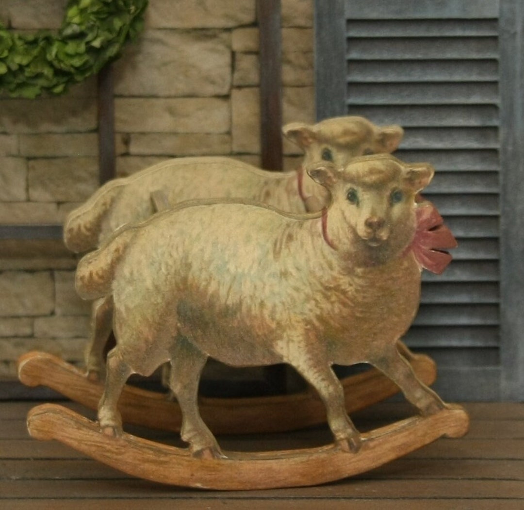 200 Kit Dollhouse Miniature Rocking Sheep 1:12 - Etsy